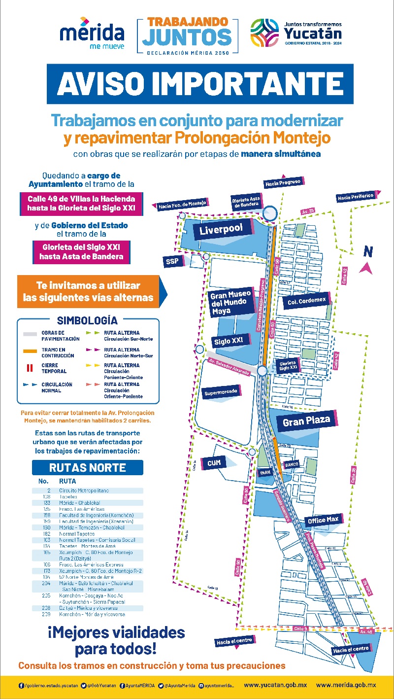 Tome precauciones: Cambiarán 18 rutas de camión de la zona norte | El ...