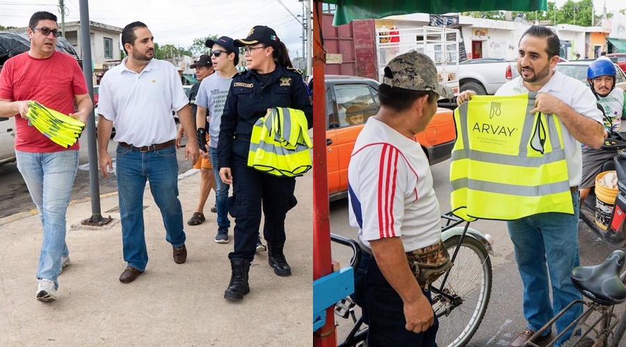 Restauranteros de la ARVAY regalan chalecos de seguridad, para prevenir ...