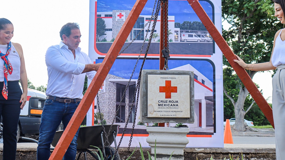 Colocan la primera piedra de la sede Progreso de la Cruz Roja Yucatán ...