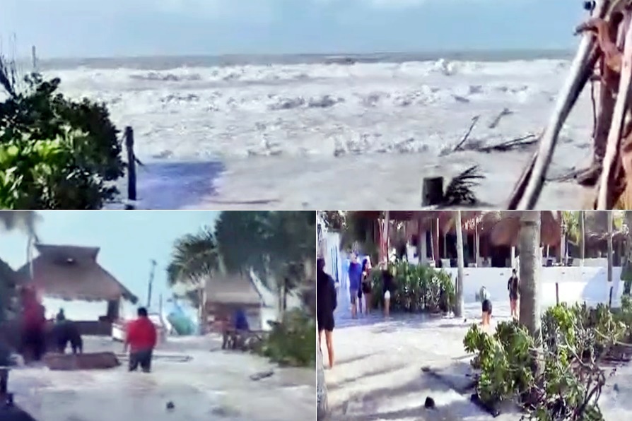 El “Ciclón Invernal” inunda la isla de Holbox: Sólo daños materiales ...