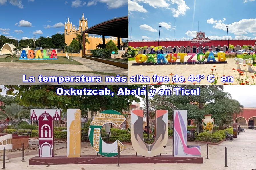 Ticul fue el rey del calor de la semana, con máximas de 44 a 45.5º C ...